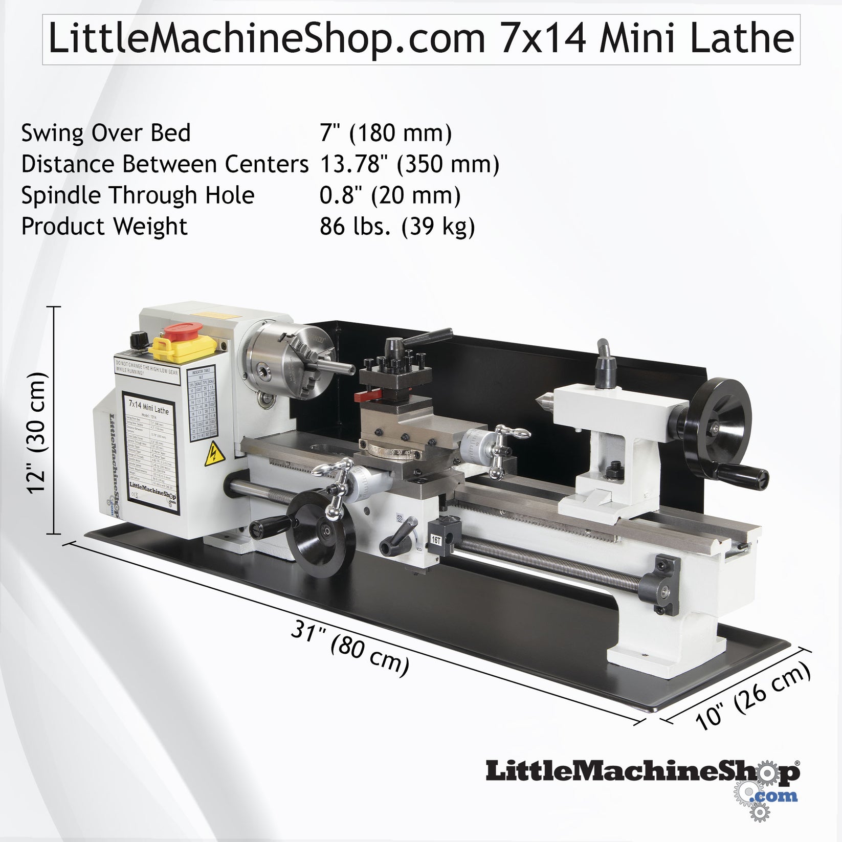 SIEG C2 7x14 Mini Lathe – LittleMachineShop.com