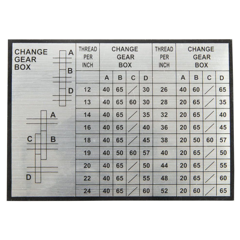 Label, Thread Cutting Table (Inch) – LittleMachineShop.com