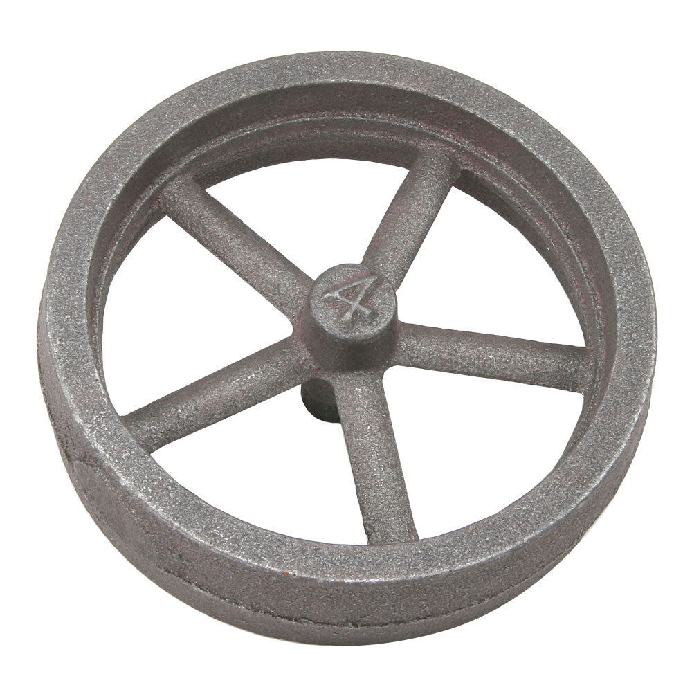 Flywheel, 4" Diameter, 5 Straight Spokes, Bronze – LittleMachineShop.com