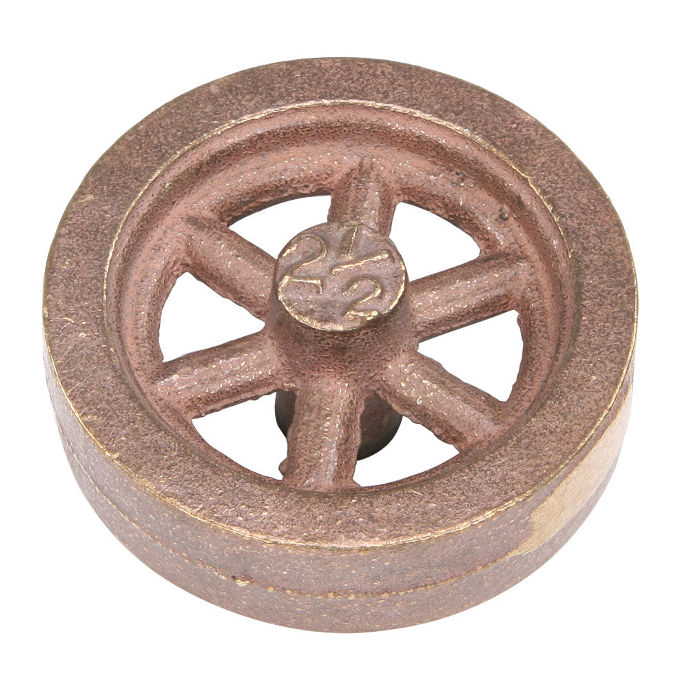 Flywheel, 2-1/2" Diameter, 6 Straight Spokes, Bronze ...