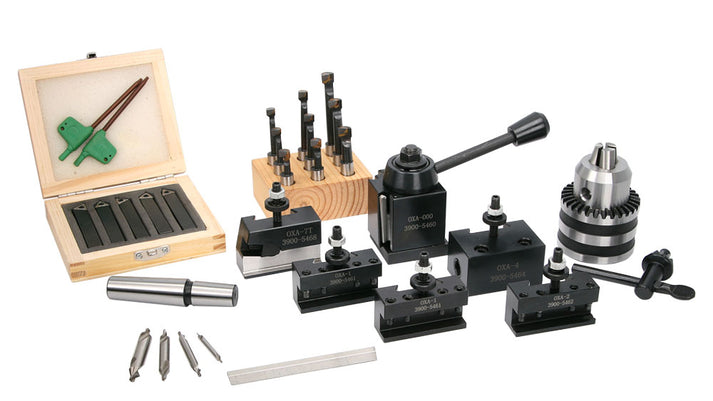 Mini Lathe Tooling Package, Basics + OXA QCTP – LittleMachineShop.com
