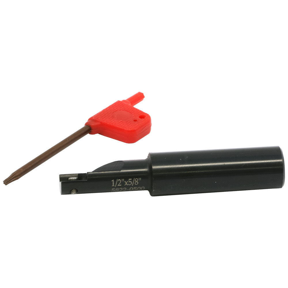 Indexable End Mill, Square Shoulder, 1/2" Cut Diameter ...