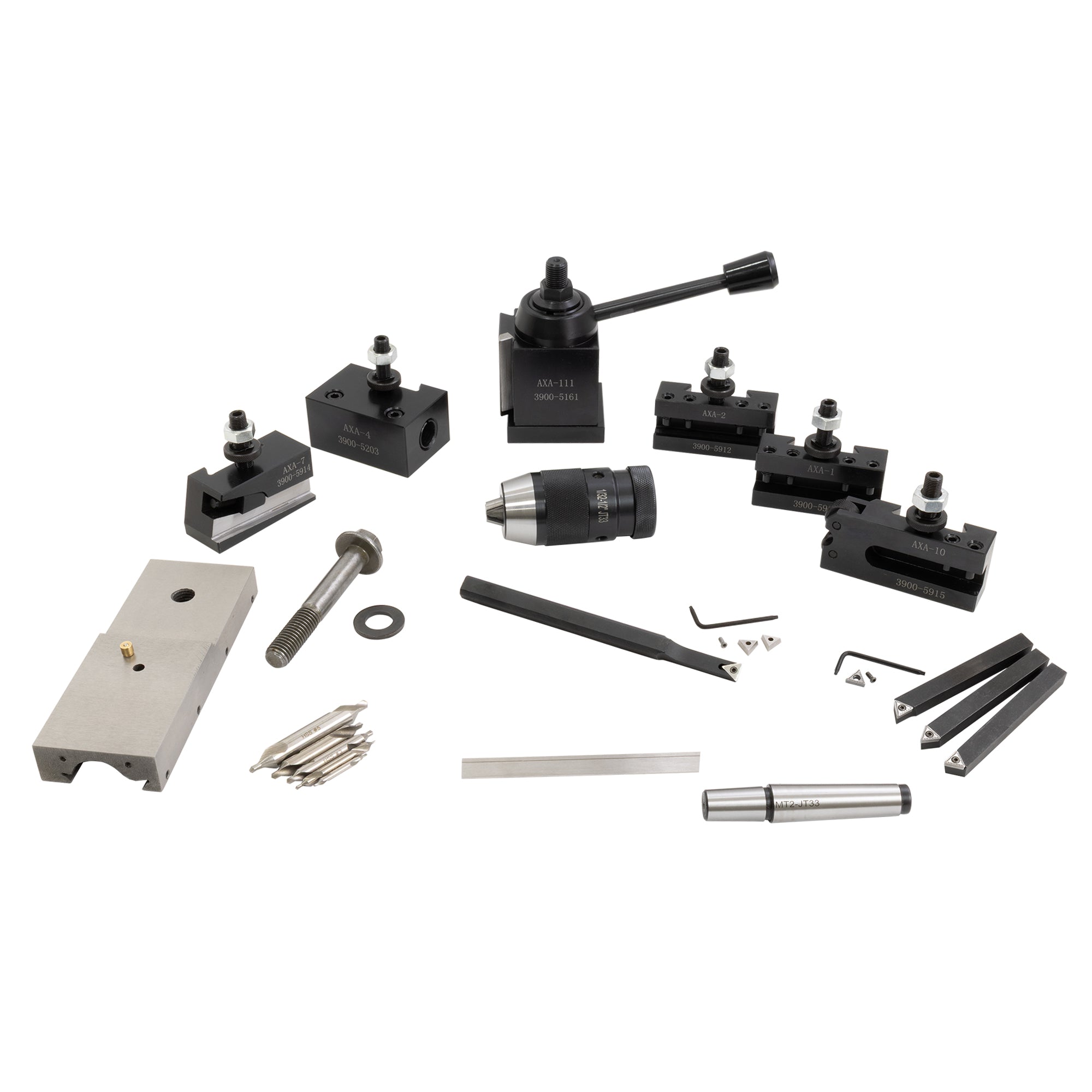 Bench Lathe Tooling Package, Premium + AXA QCTP – LittleMachineShop.com