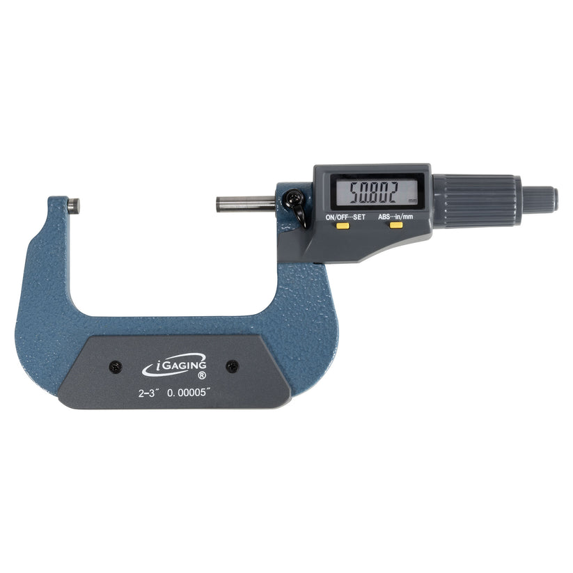 Micrometer Set, 0-3", Digital, iGaging – LittleMachineShop.com