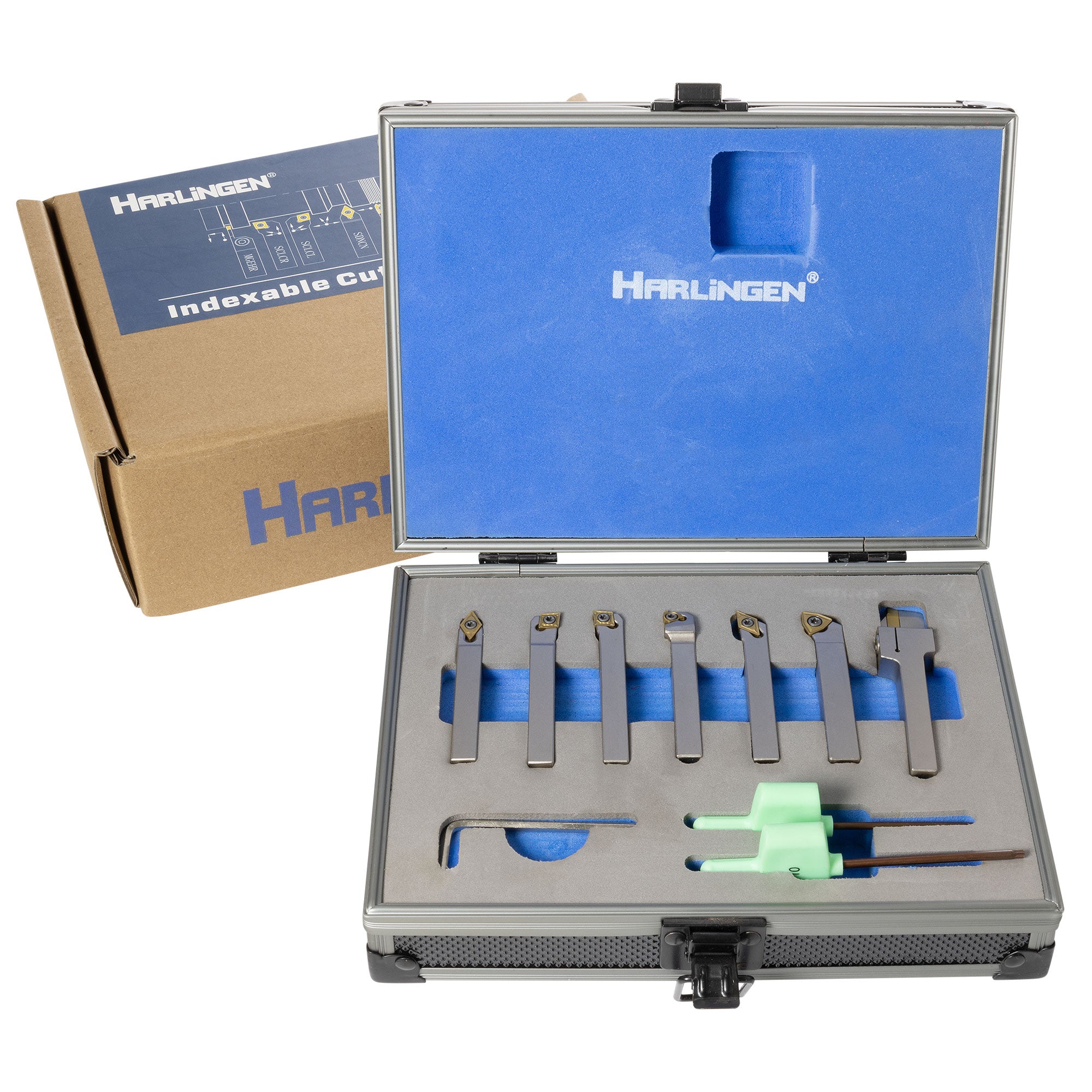 Turning Tools, 5/16" Indexable, 7 Piece Set, Harlingen ...