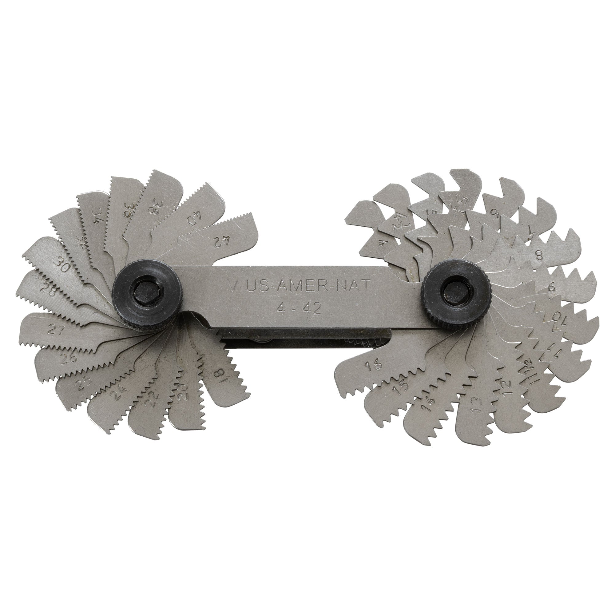 Screw Pitch Gage, Inch & Metric, 55 Leaves – LittleMachineShop.com